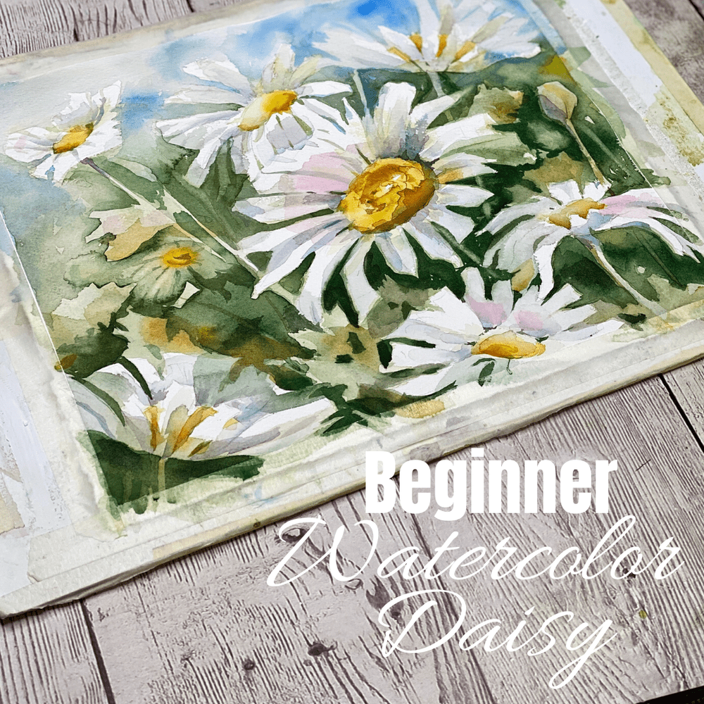 Watercolor Daisy
