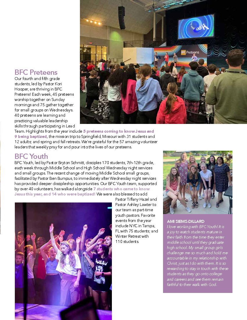 Annual Report — Bethany First Church