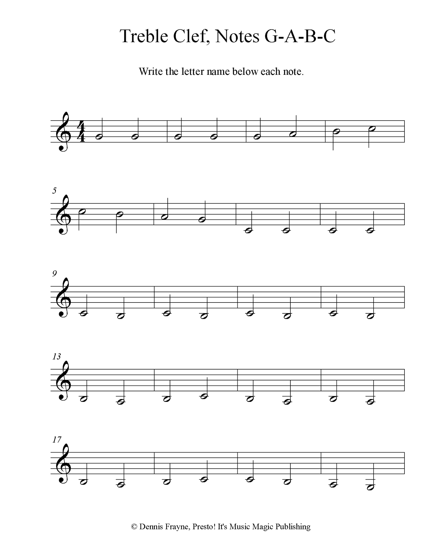 FREE! Printable Music Note Naming Worksheets — Presto! It's Music Magic ...