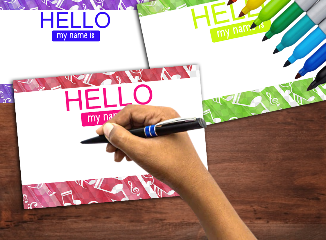 Music Notes Colored JBB 1 - Digital Template (PDF), 2-1/3 x 3-3/8 inch ...