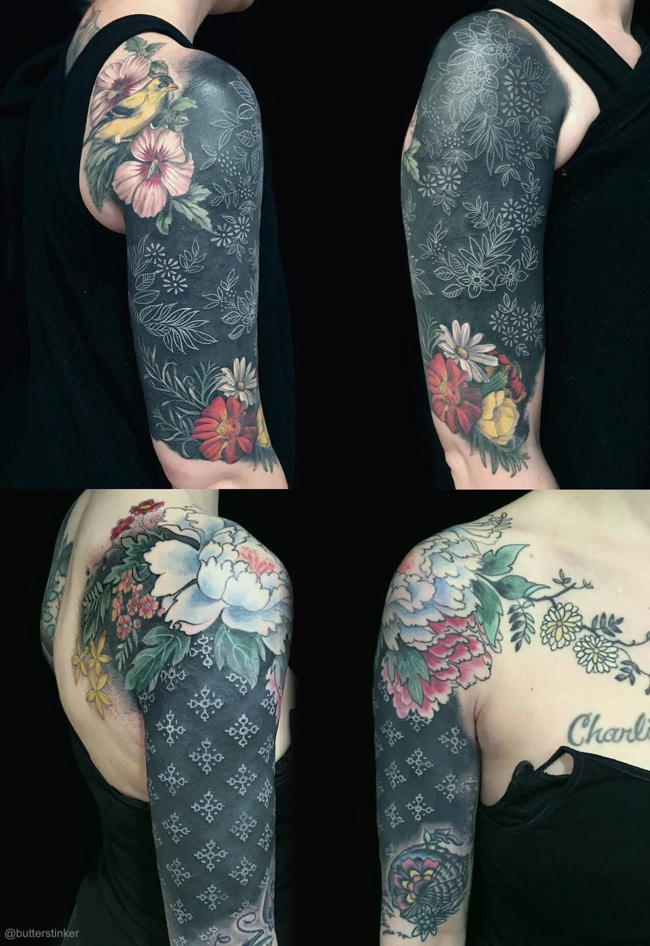Negative space tattoo - Bronctattooaus.com