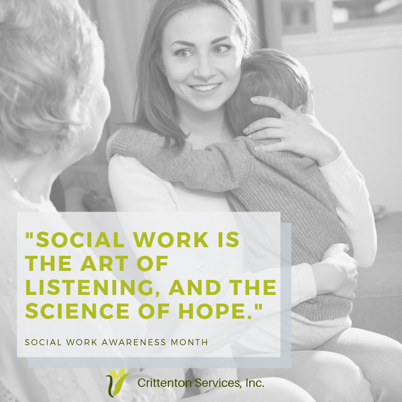 Social Work Awareness Month — Crittenton Services