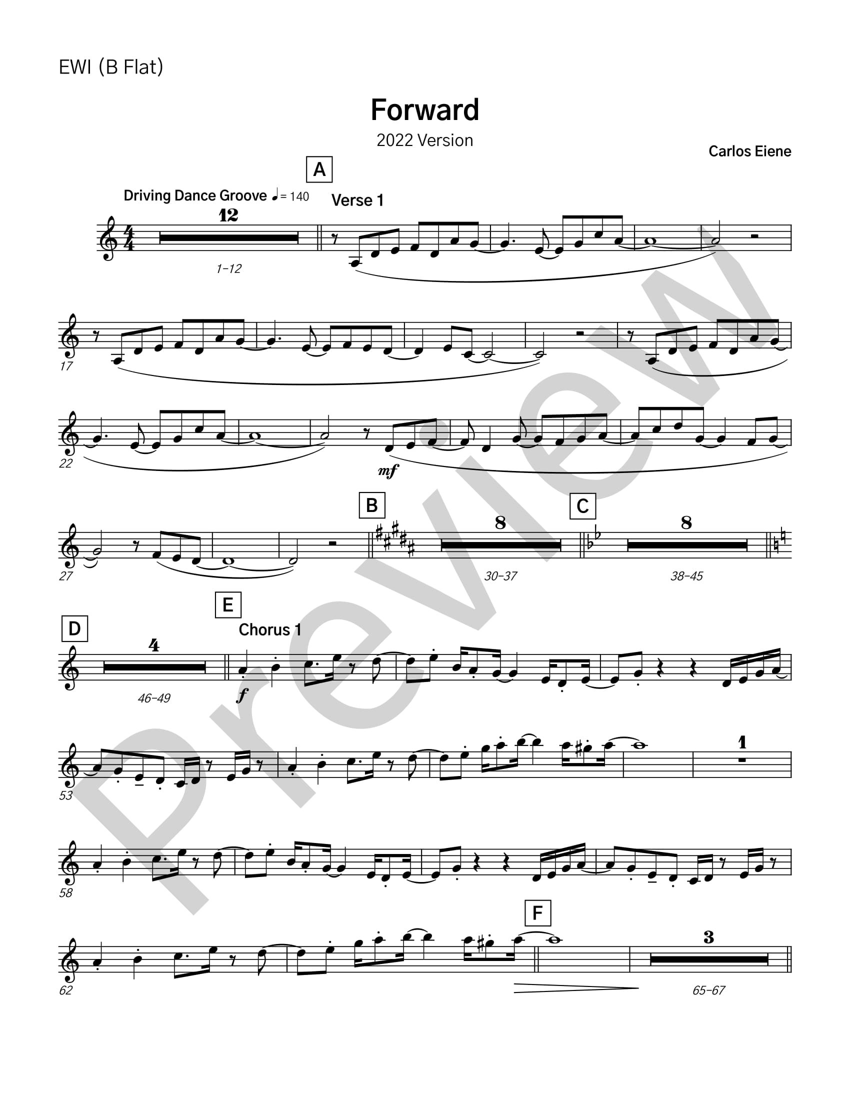 Forward - Sheet Music Collection (Insane In The Rain) — Carlos Eiene