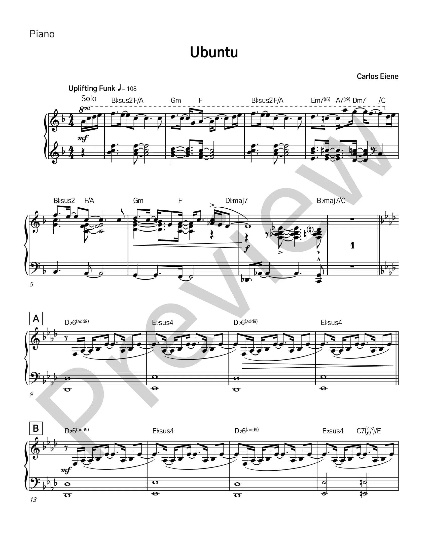 Ubuntu - Sheet Music Collection (Insane In The Rain) — Carlos Eiene