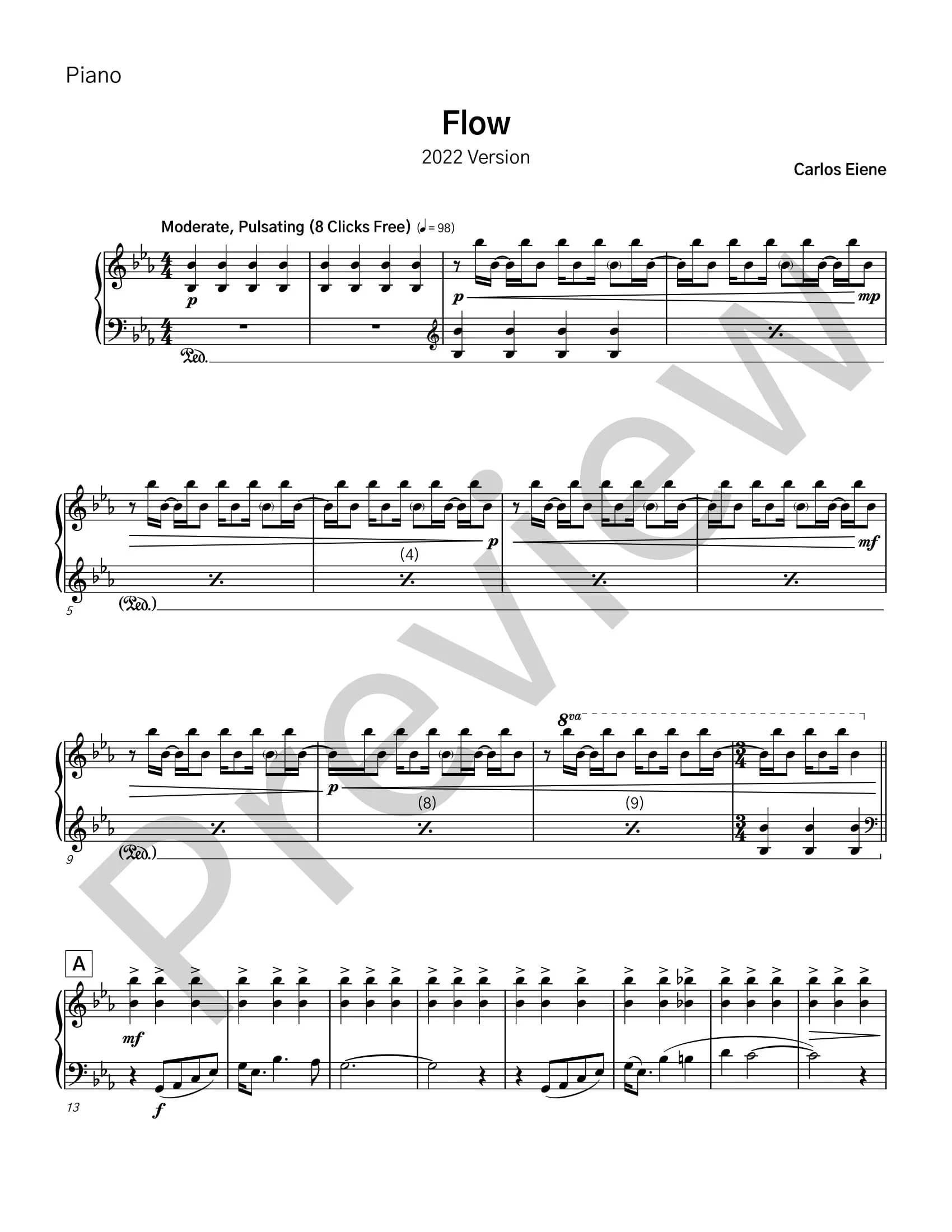 Flow - Sheet Music Collection (Insane In The Rain) — Carlos Eiene