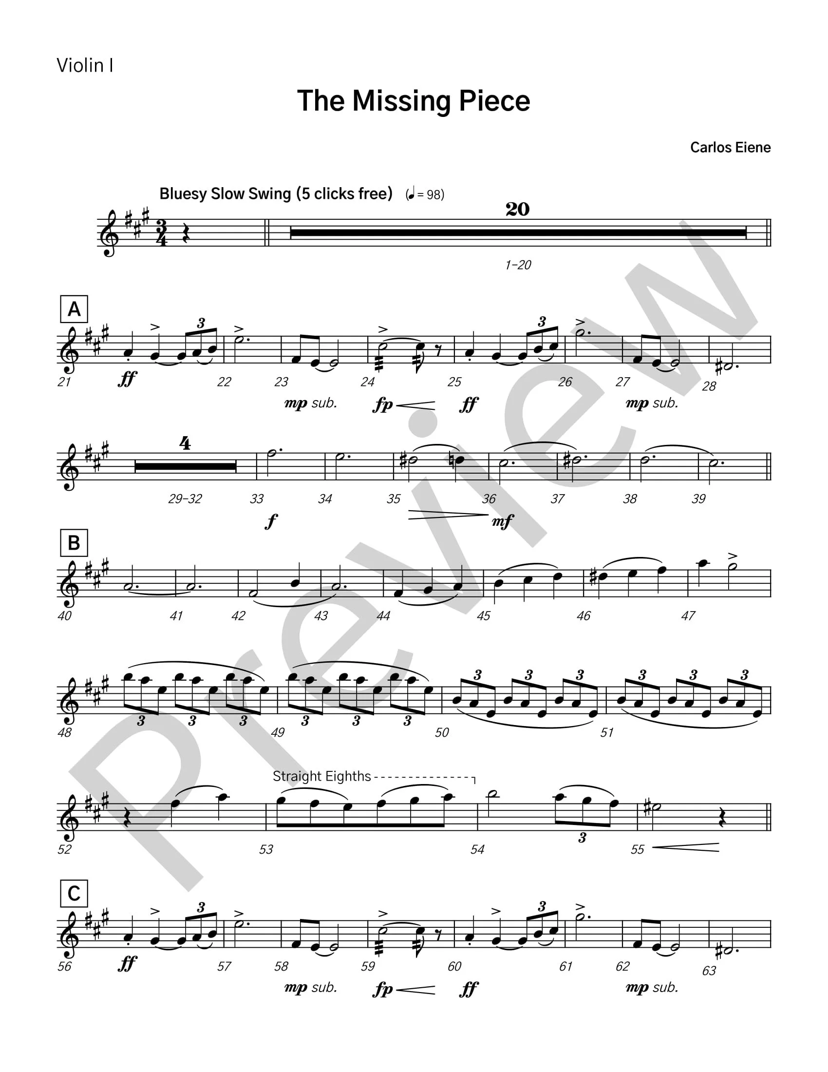 The Missing Piece - Sheet Music Collection (Insane In The Rain ...