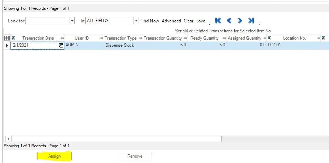 Finding a discrepancy between inventory for an item and the serial or ...