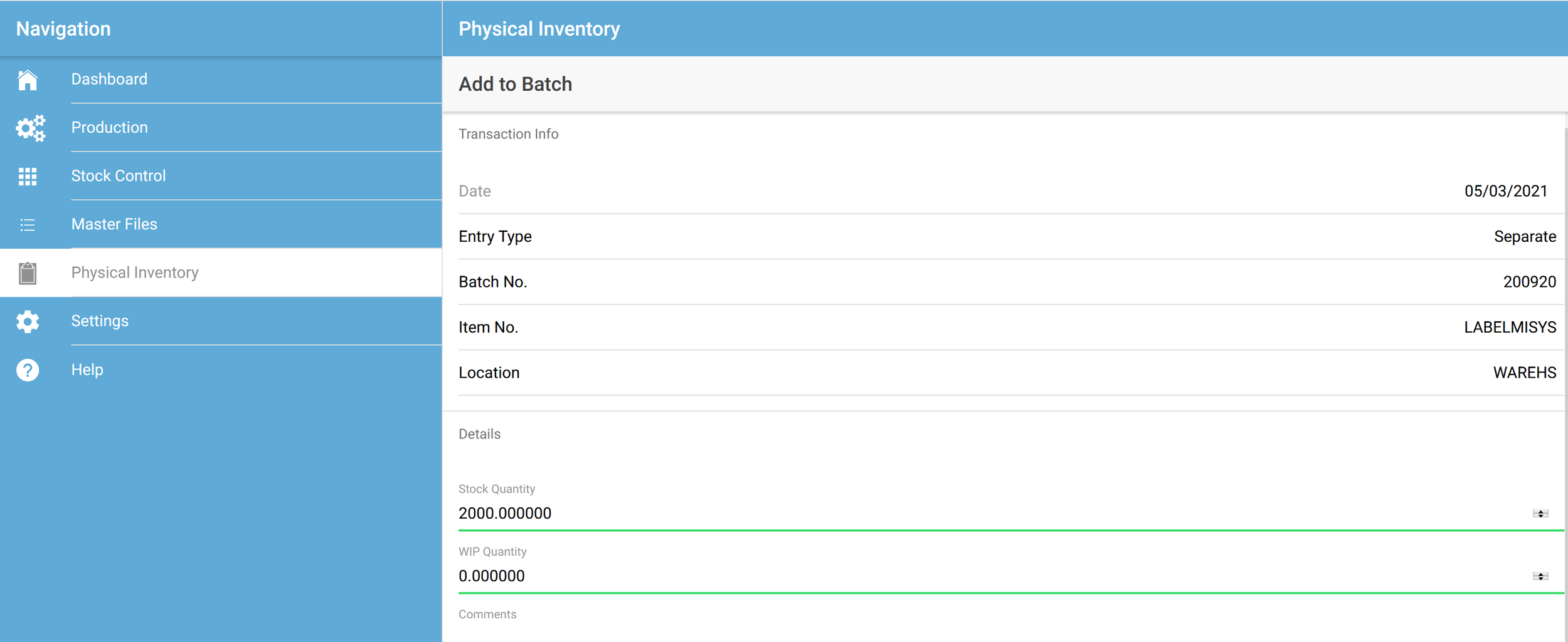 MISys EXT and Stock Inquiries – Part 2 — Central Nervous Systems