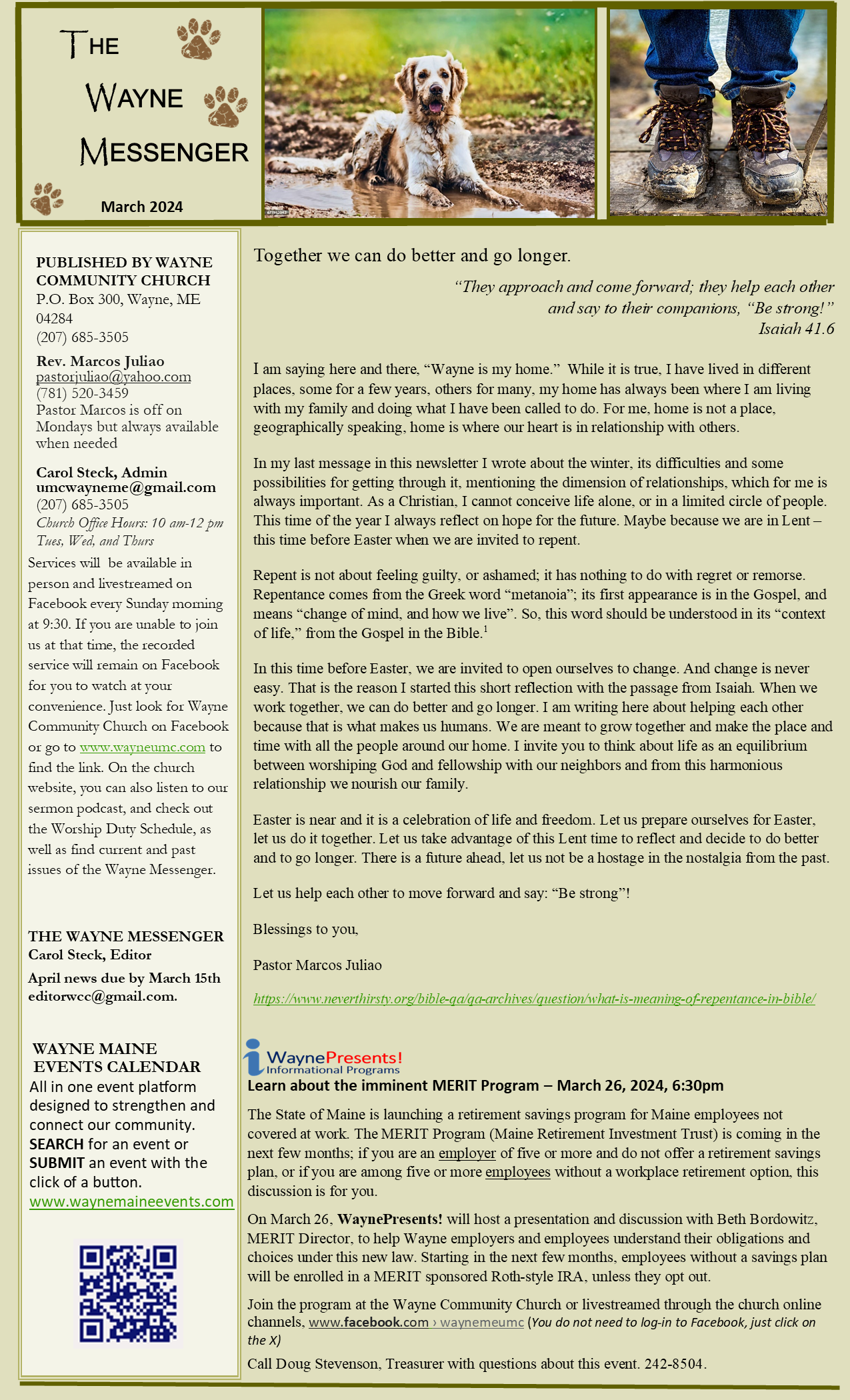 The Wayne Messenger — Wayne Community Church