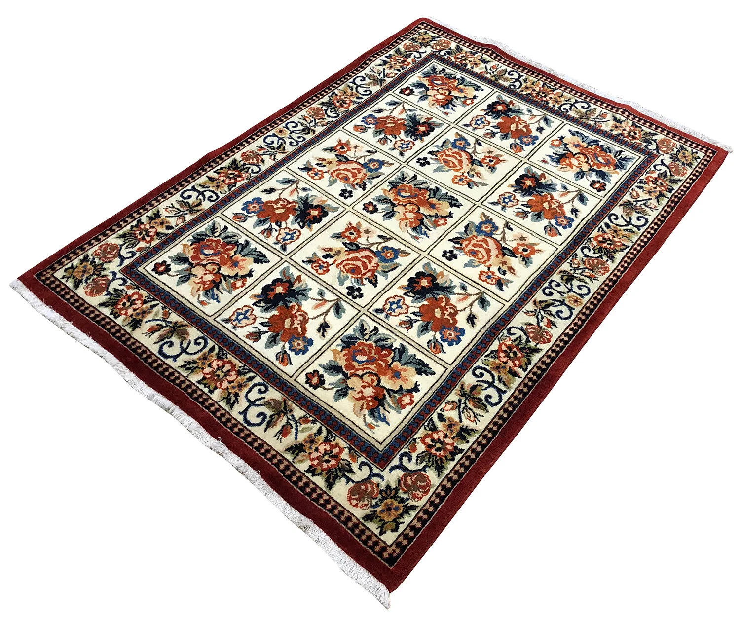 Fine Persian Qum Rug - 150cm x 107cm | Karimi Rugs