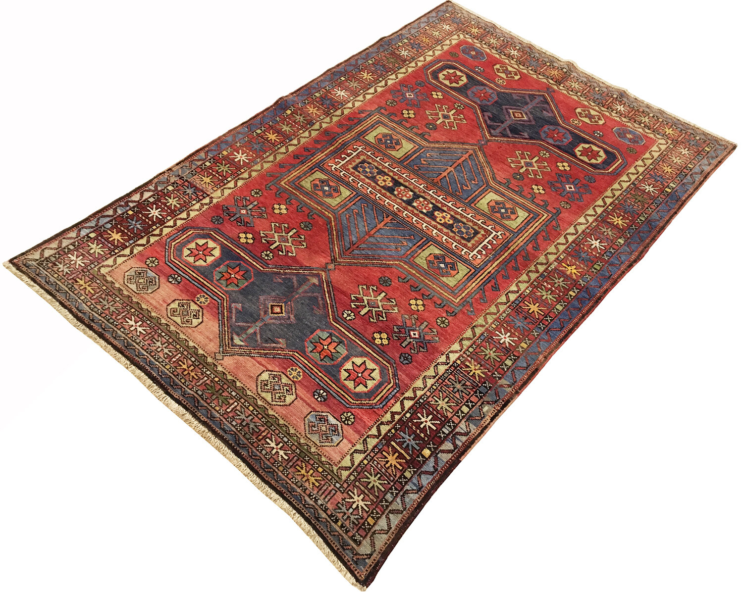 Fine Antique Caucasian Rug - 213cm x 145cm | Karimi Rugs