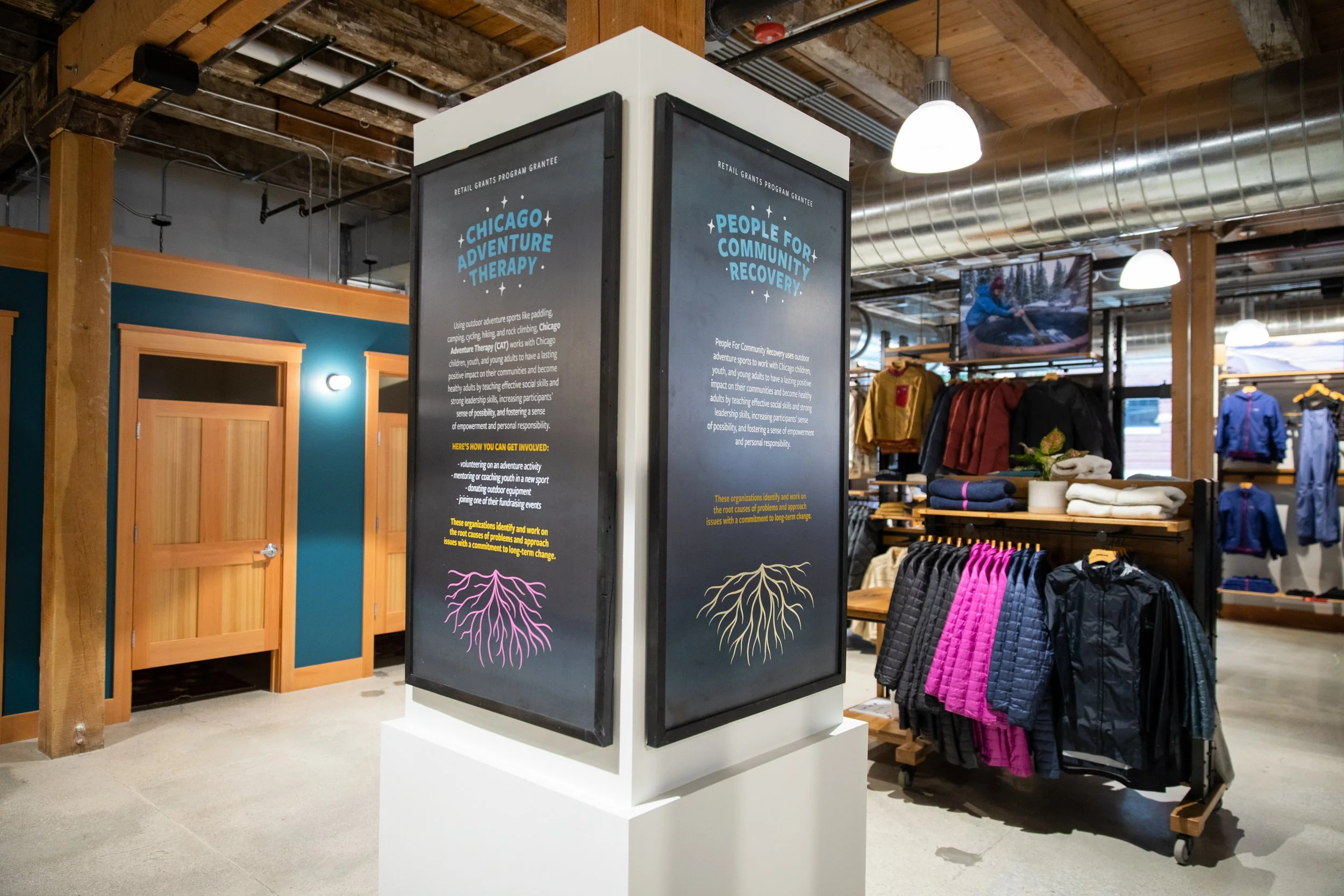 Patagonia Chicago — Fire Signs - Hand Painted Signage