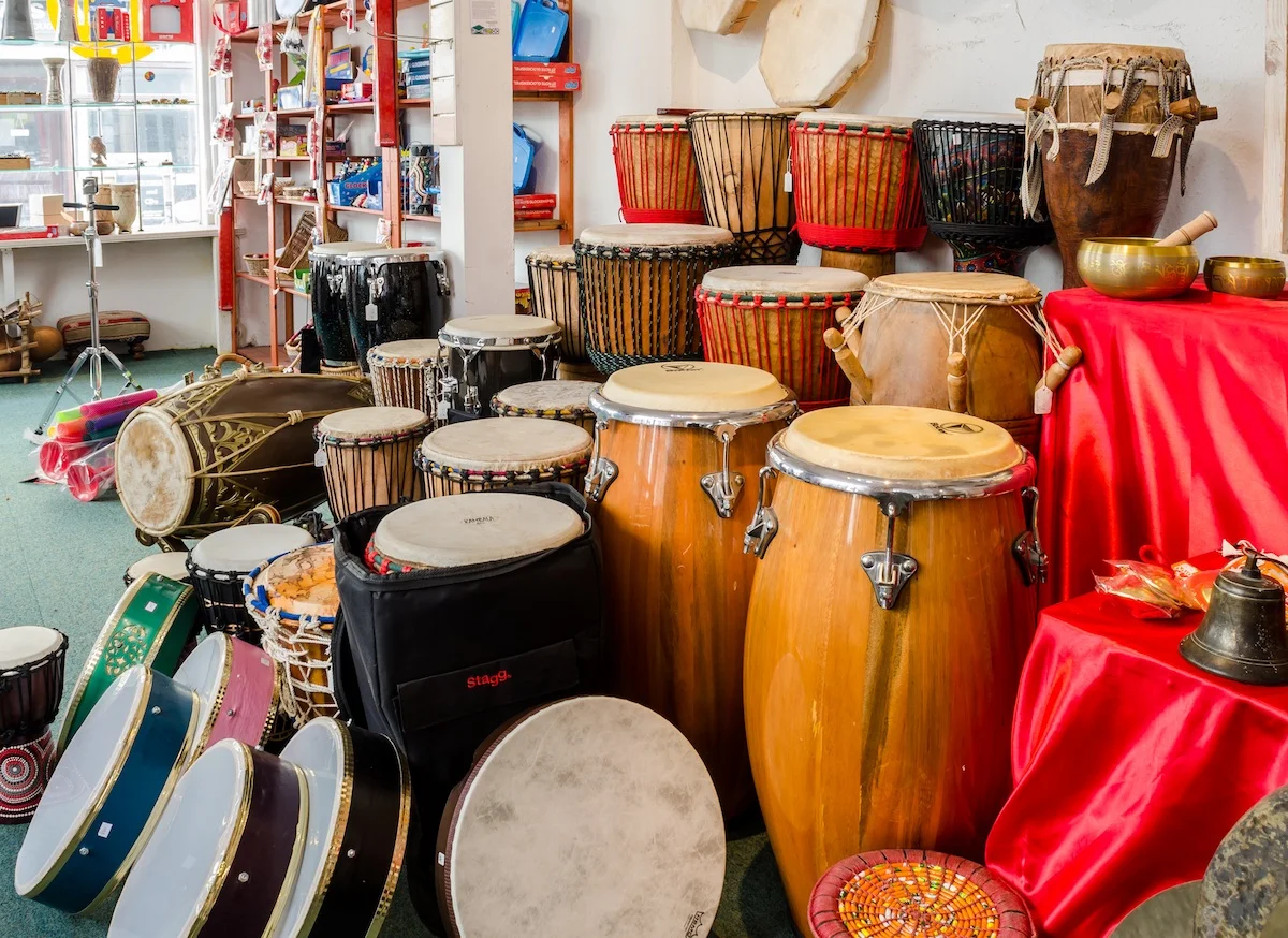 Eclectic woodwind, string and percussion Instruments in Brighton ...