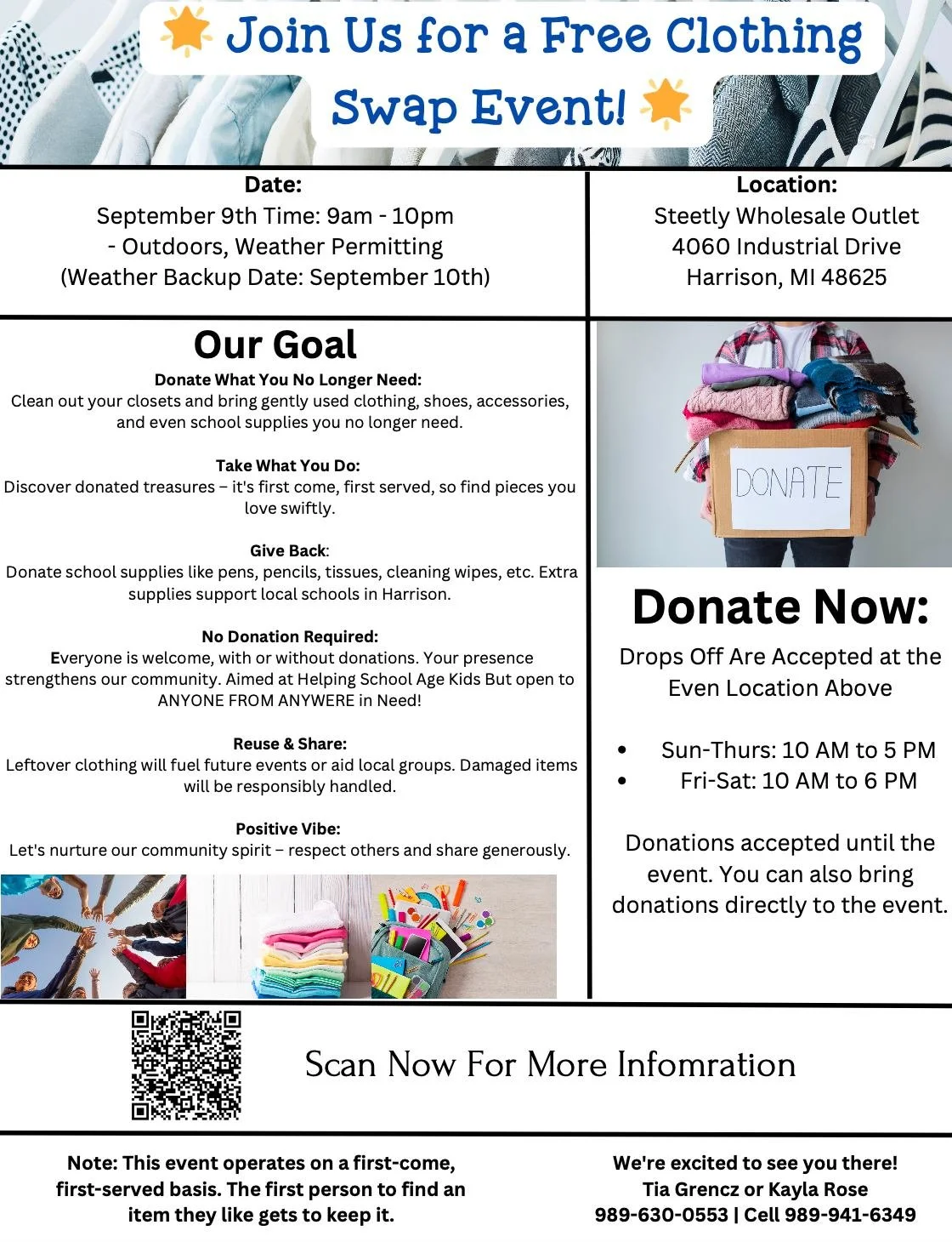 Free Clothing Swap Event — Clare Area Chamber of Commerce