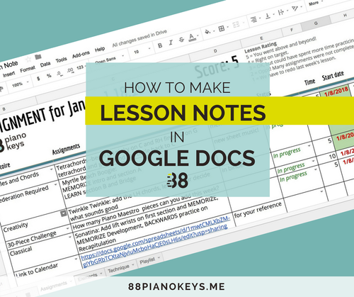 How to Make Effective and Efficient Lesson Notes in Google Docs — Leila ...
