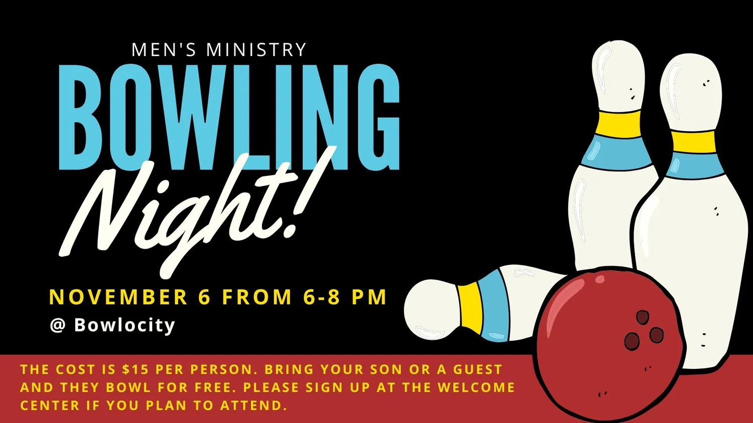 Men's Ministry Bowling Night — True Life Church