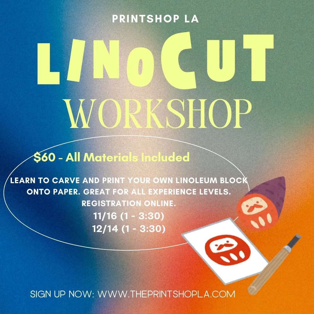 Linocut & Relief Printmaking — Print Shop LA