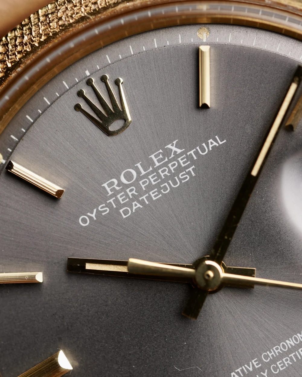 Rolex Datejust Morellis Finish Reference 1611 18k Yellow Gold Full Set ...