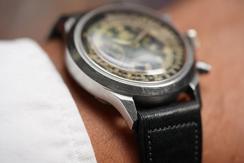 Nimer Gilt Dial Chronograph Unpolished — Wind Vintage