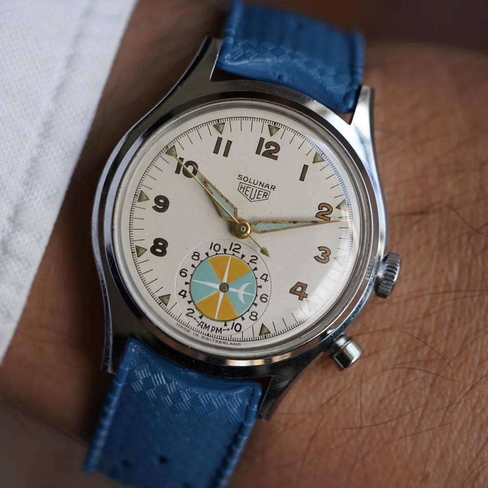 Heuer Solunar Unpolished — Wind Vintage