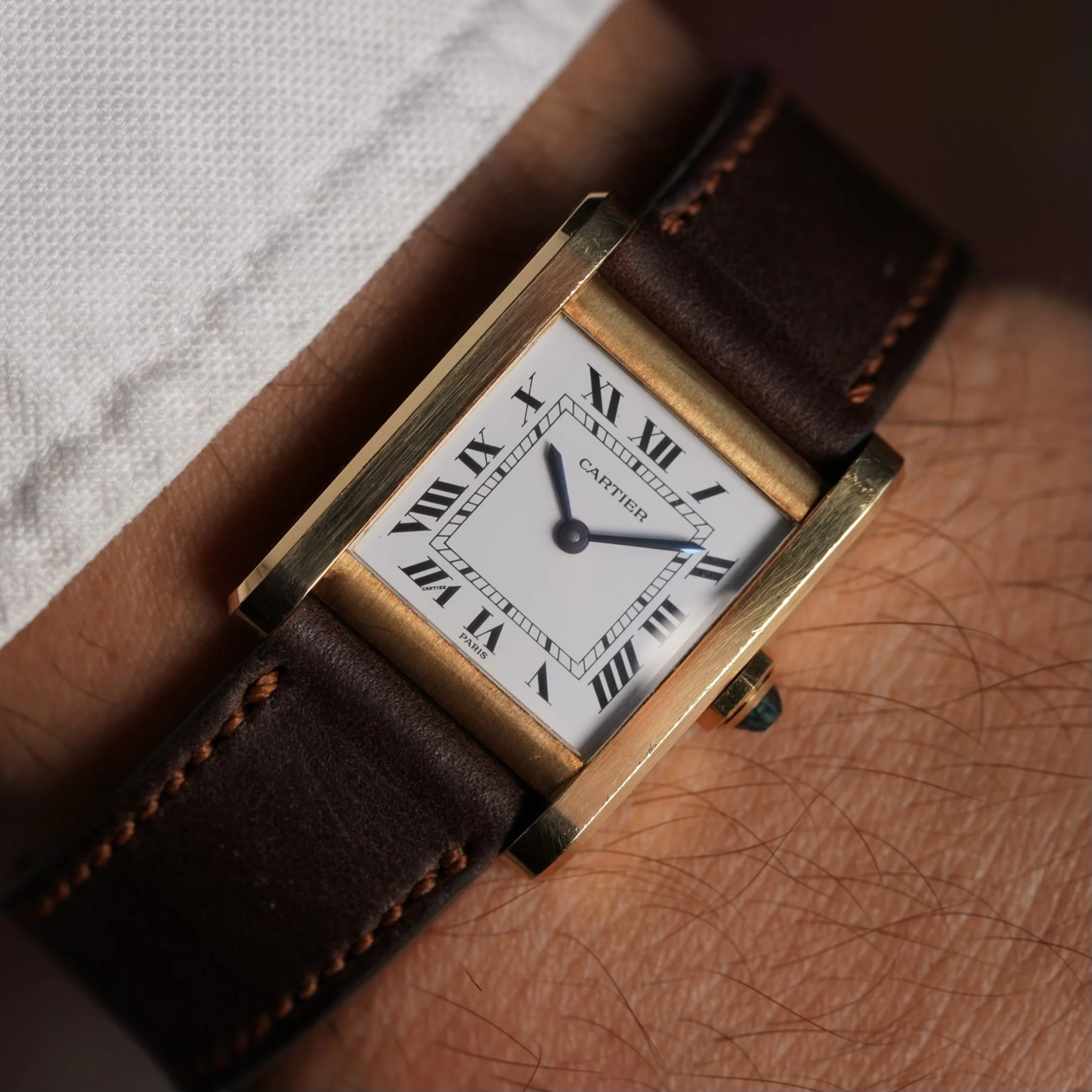 Cartier Tank Normale Unpolished Box & Papers — Wind Vintage