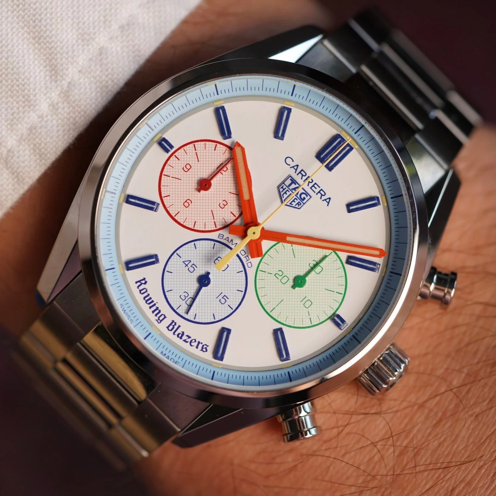 TAG Heuer Rowing Blazers x Bamford "Yacht-Timer" Carrera Full Set ...