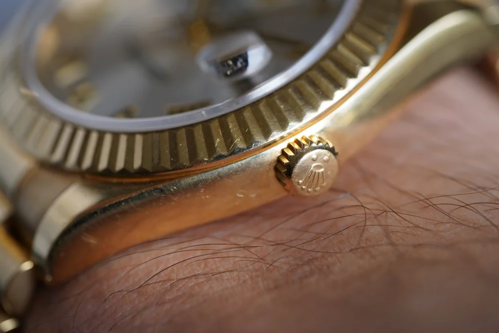 Rolex Roman Numerals Day-Date II Reference 218238 in Yellow Gold w/ Box ...