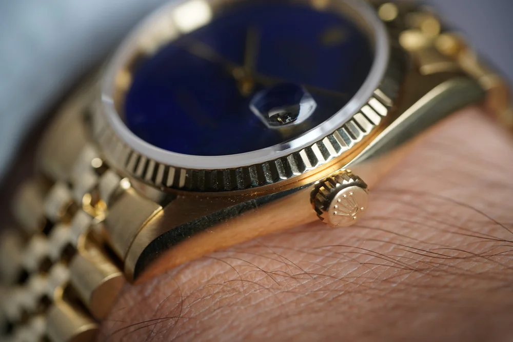 Rolex Lapis Lazuli Datejust Reference 16018 in 18K Yellow Gold — Wind ...