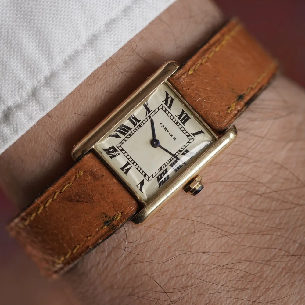 Cartier Tank Louis in 18K Gold — Wind Vintage