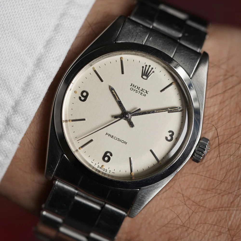 Rolex Oyster Precision Reference 6426 w/ White Commando-Style Dial ...