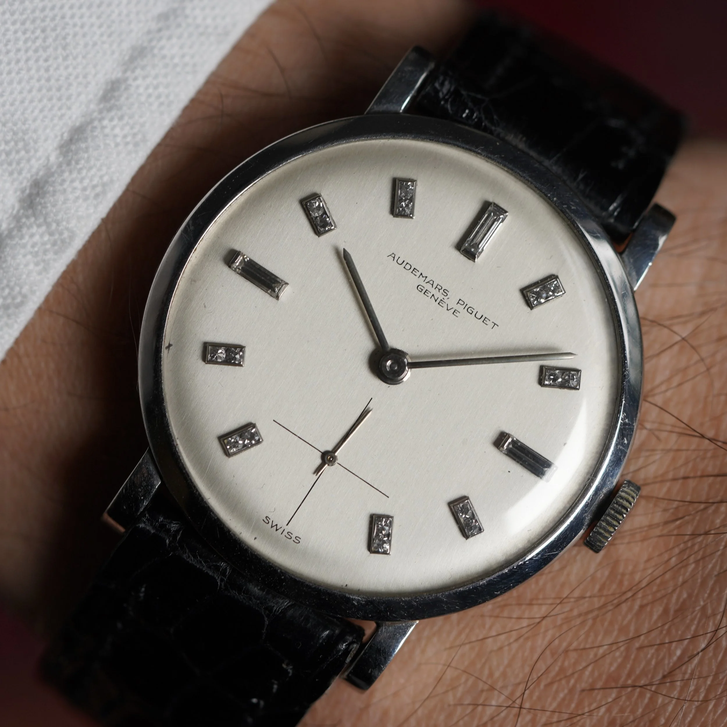 Audemars Piguet Diamond Dial Reference 5051PT VZSS Movement in Platinum ...