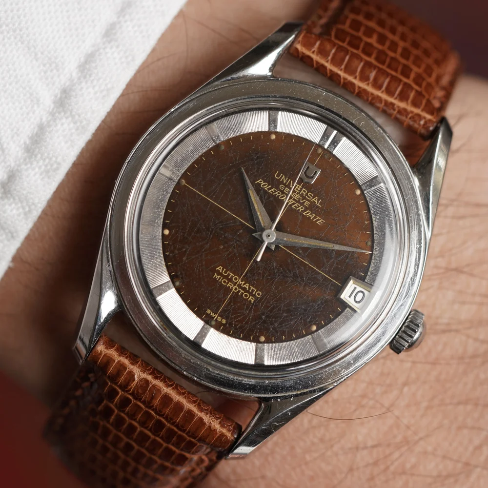 Universal Genève Polerouter Date Tropical Reference 204610 Unpolished ...