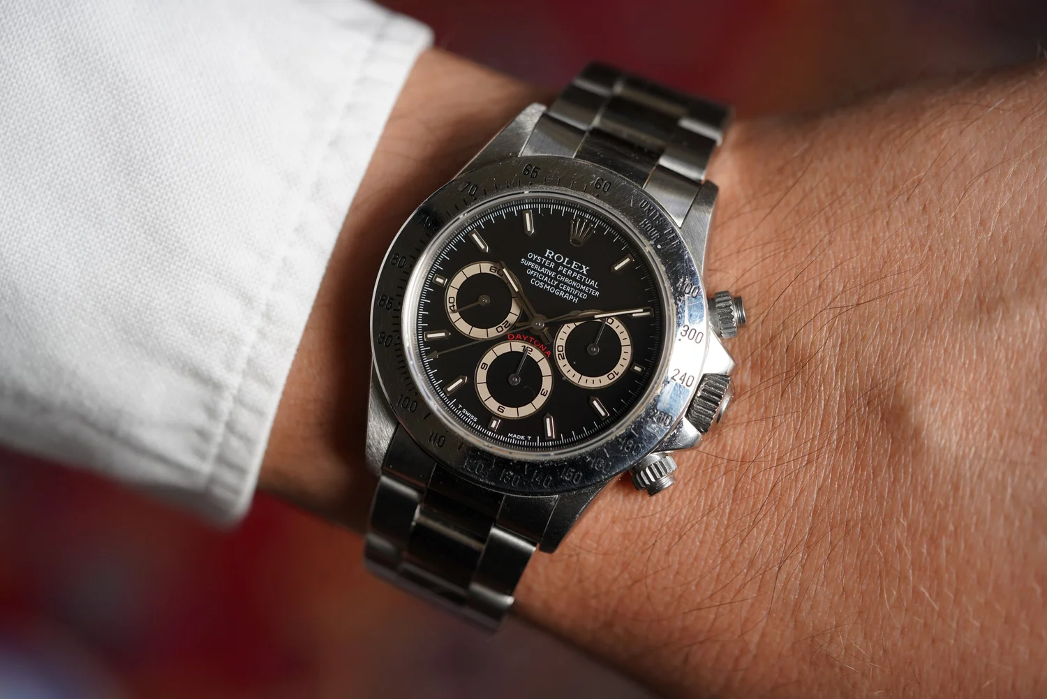 Rolex Patrizzi Dial Zenith Daytona Reference 16520 Unpolished — Wind Vintage