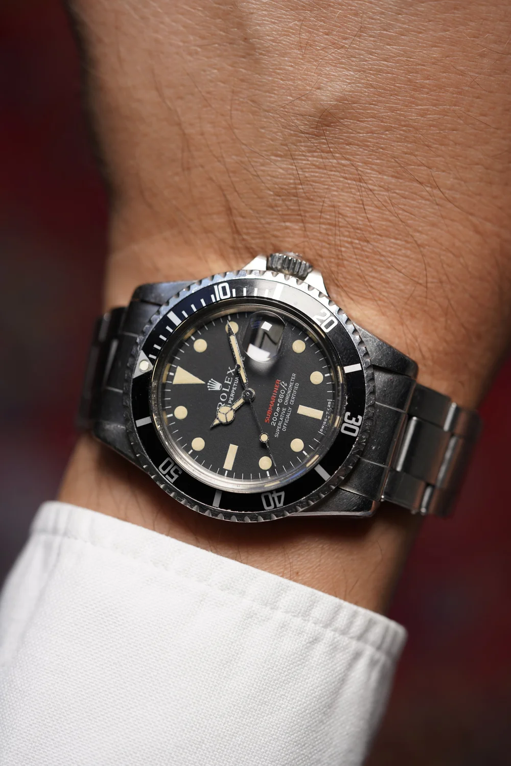 Rolex Red Submariner Reference 1680 w/ Meters First Dial Unpolished ...