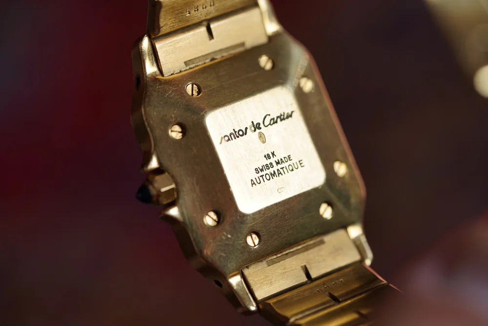 Cartier Santos Or Massif “Gordon Gekko” in 18k Yellow Gold Unpolished ...