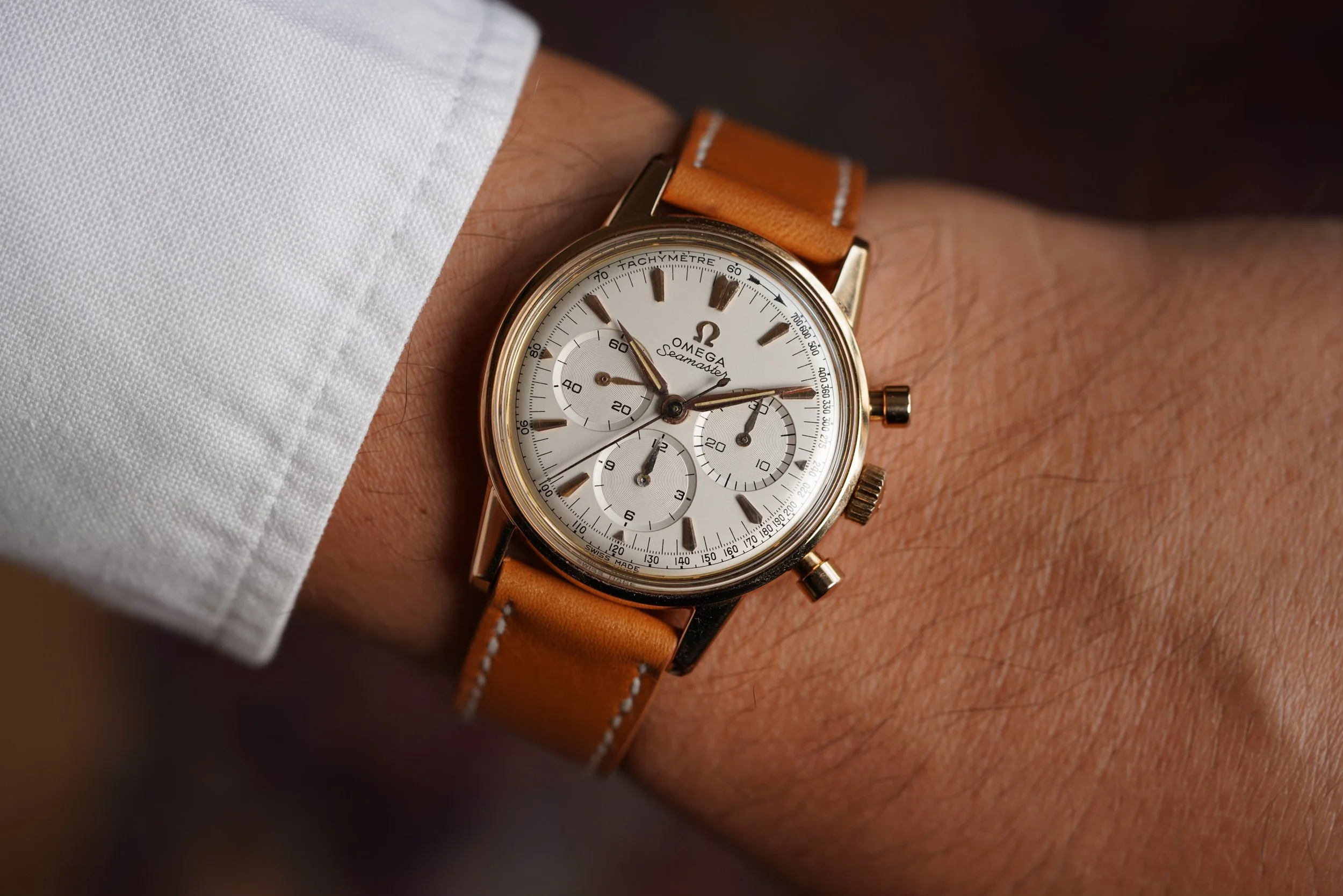 OMEGA Seamaster Chronograph Reference OT 2884 In 18K Rose Gold — Wind ...