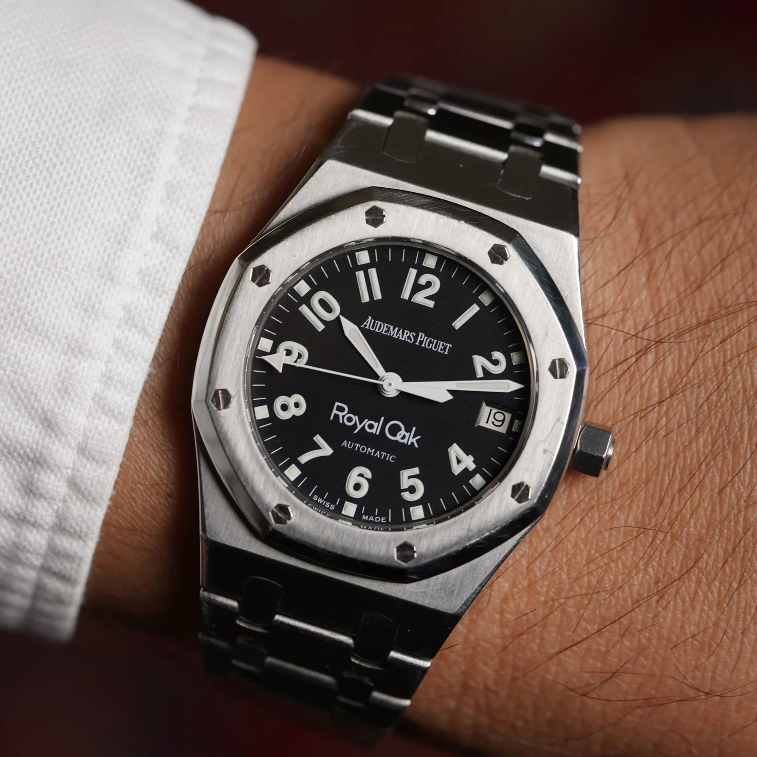 Audemars Piguet Royal Oak Military Dial 14790ST w/ Box — Wind Vintage