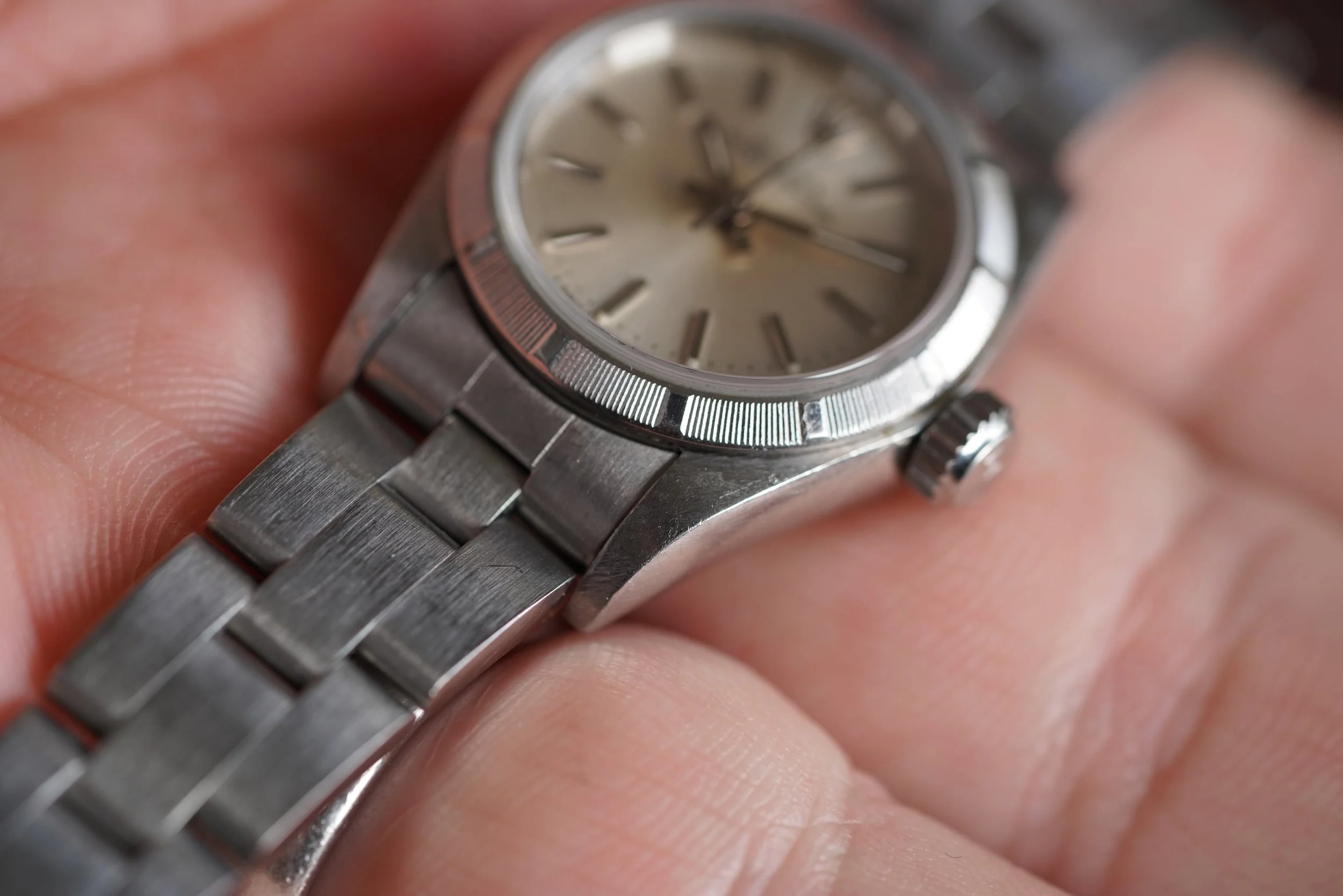 Rolex Ladies Oyster Perpetual Reference 67230 Unpolished — Wind Vintage