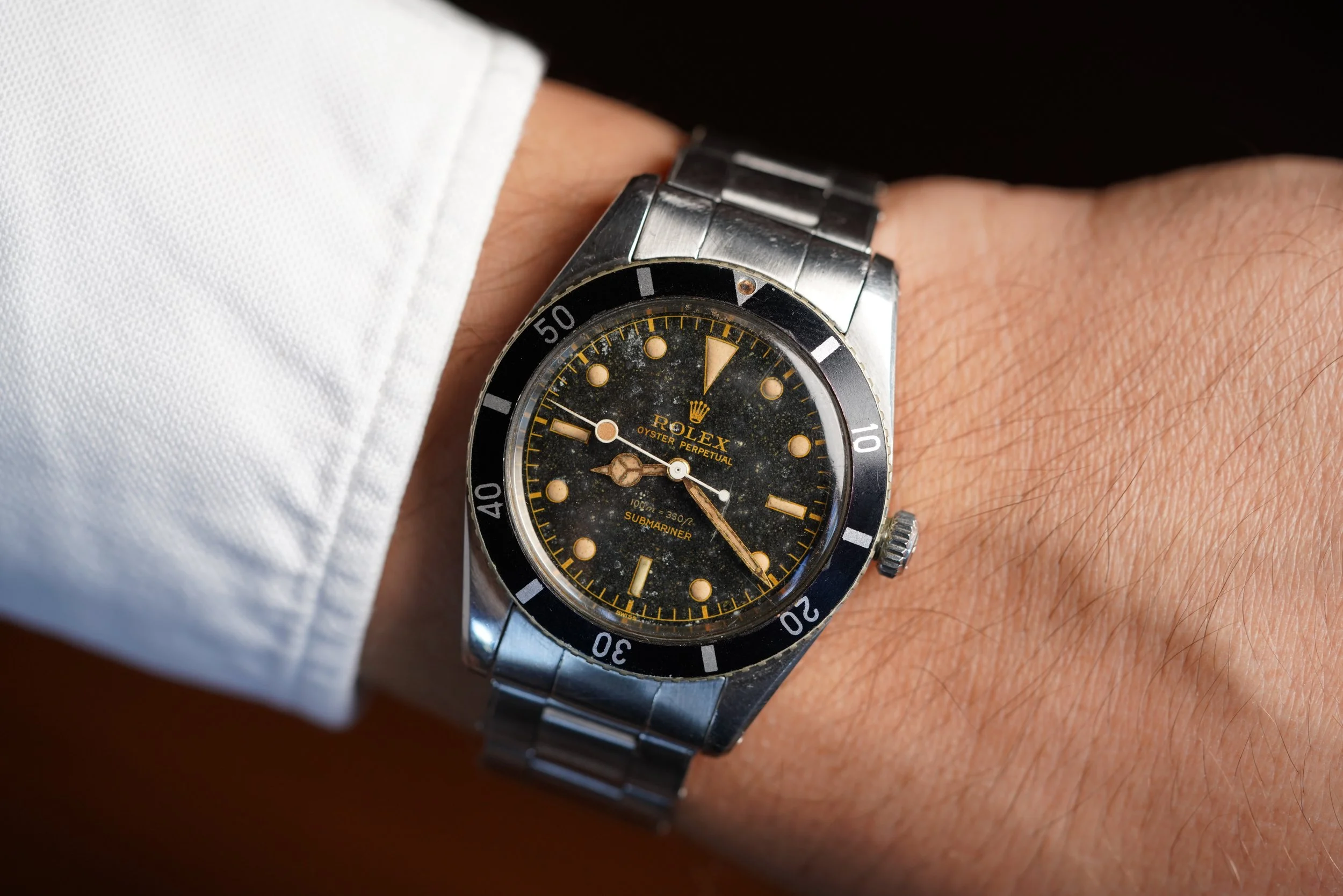 Rolex Small Crown Submariner Reference 6536-1 Unpolished — Wind Vintage