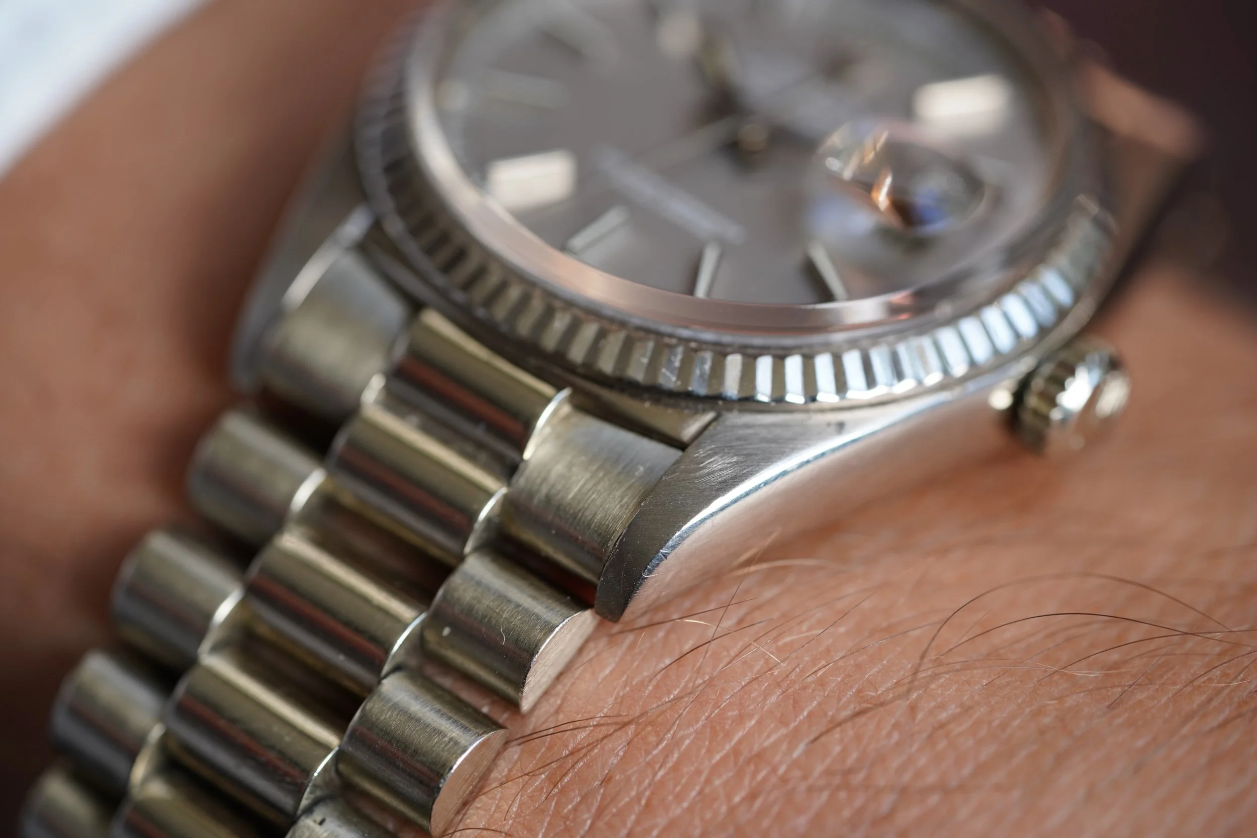 Rolex Ghost Dial Day-Date Reference 1803 in White Gold Full Set — Wind ...