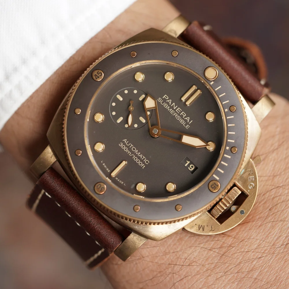 Panerai Submersible Bronzo PAM00968 Like New Full Set — Wind Vintage