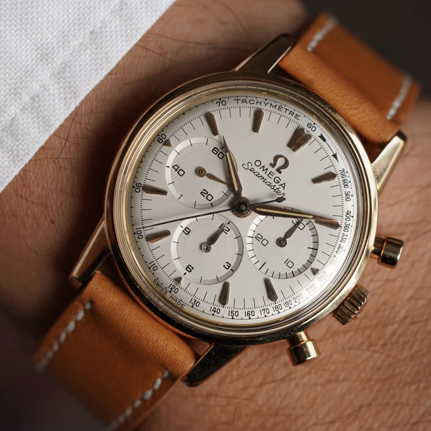 OMEGA Seamaster Chronograph Reference OT 2884 In 18K Rose Gold — Wind ...