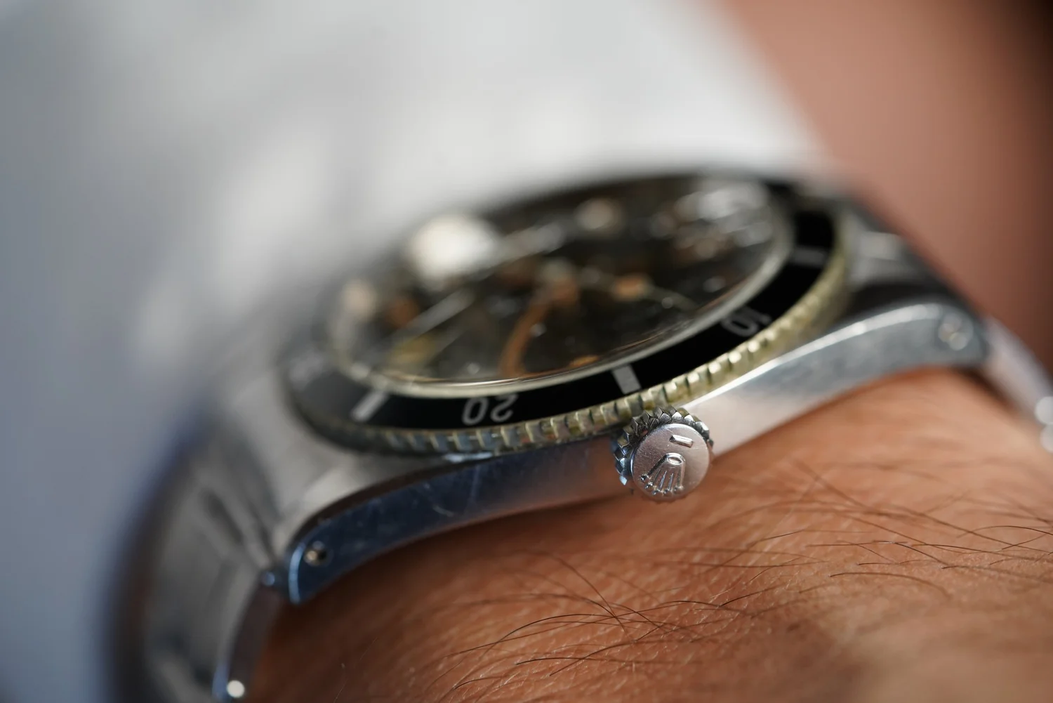 Rolex Small Crown Submariner Reference 6536-1 Unpolished — Wind Vintage