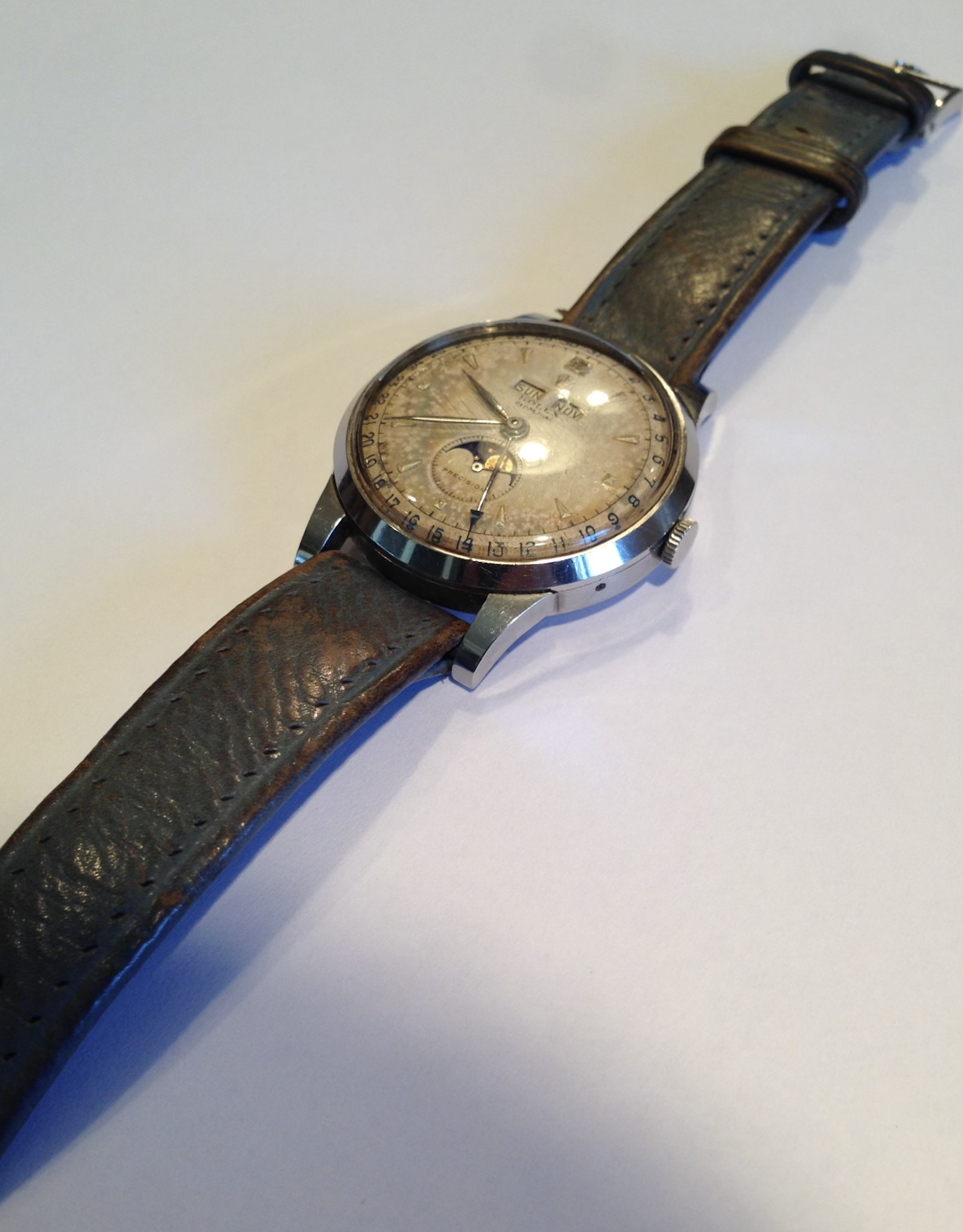 Rolex "Padellone" Reference 8171 in Steel "Unpolished" — Wind Vintage