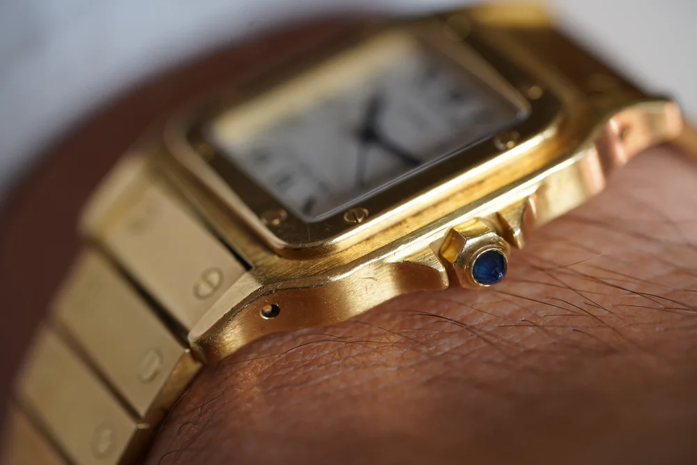 Cartier Santos Or Massif “Gordon Gekko” in 18k Yellow Gold Unpolished ...