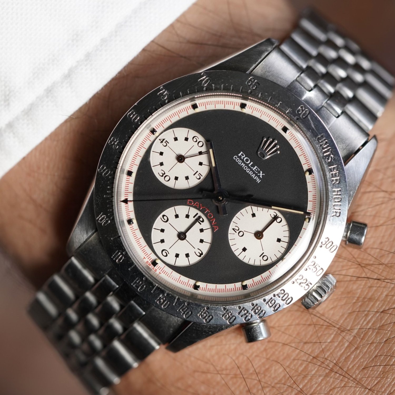 Rolex Paul Newman Black Dial Daytona Reference 6239 Box, Letter of Provenance and Service ...