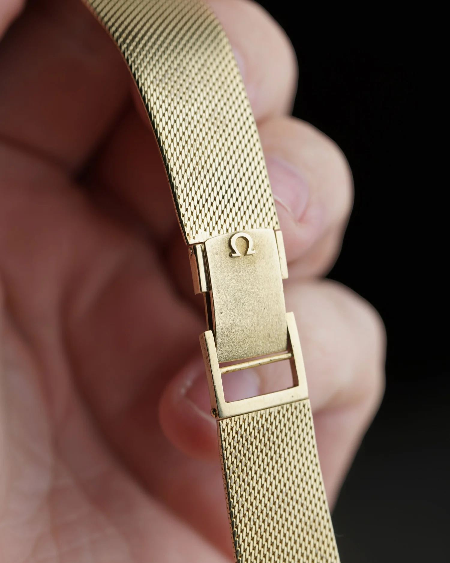 18mm OMEGA 14K Gold Mesh Bracelet 6 Inches — Wind Vintage