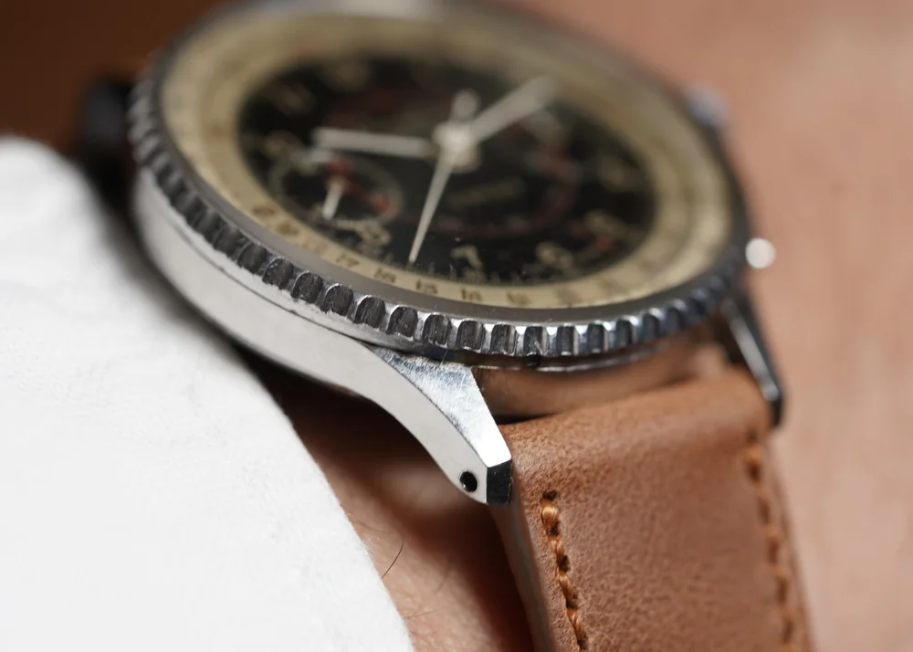 Breitling Black Dial Chronomat Reference 769 Unpolished — Wind Vintage