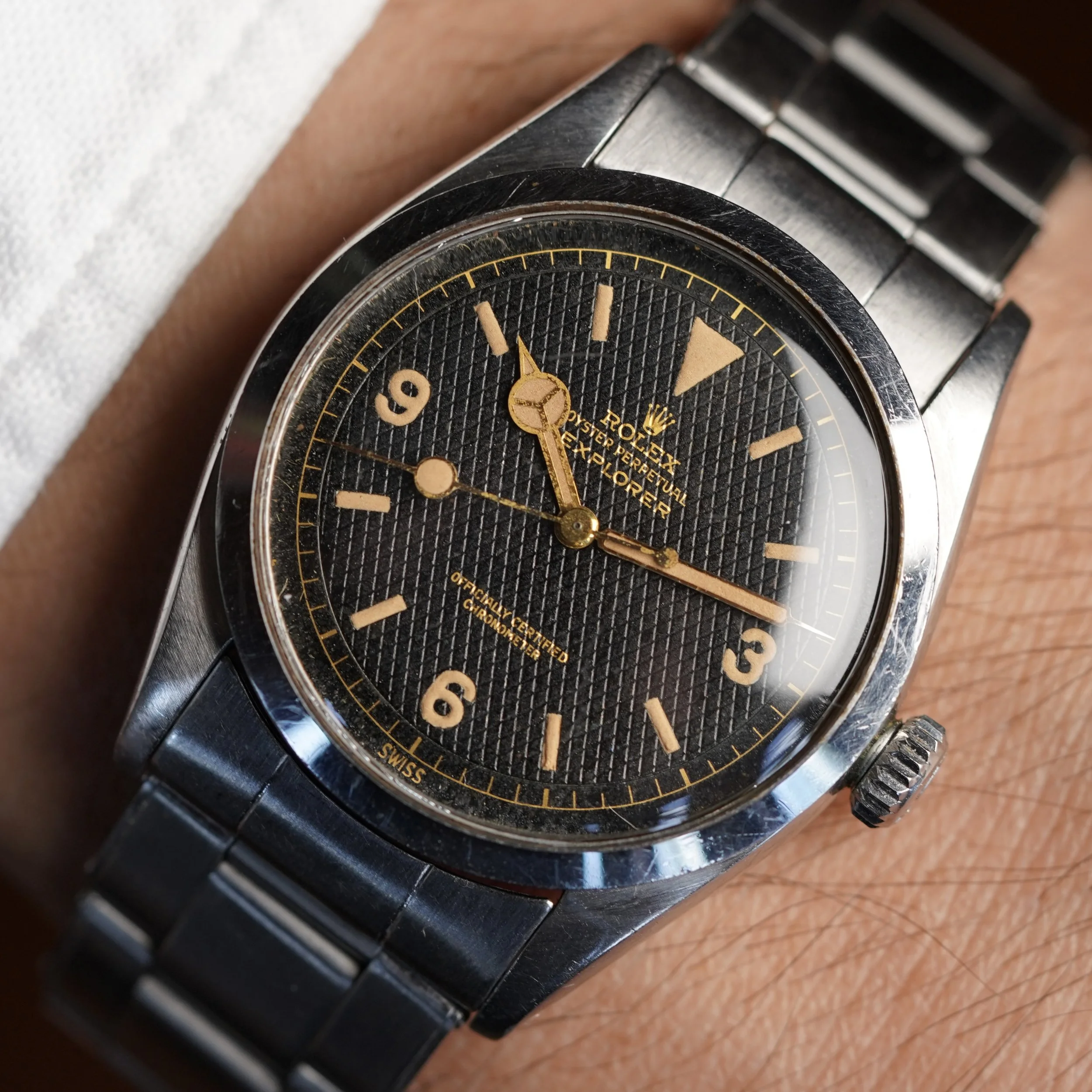 Spencer Tracy's Rolex Explorer Reference 6350 w/ Waffle Dial Unpolished ...