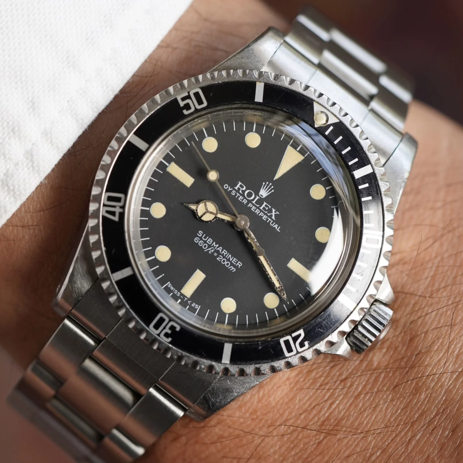 Rolex Maxi Mark 5 Dial Submariner Reference 5513 Unpolished — Wind Vintage
